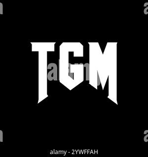 TGM letter logo design for technology company. TGM logo design black ...