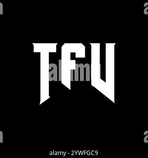 TFV letter logo design for technology company. TFV logo design black ...