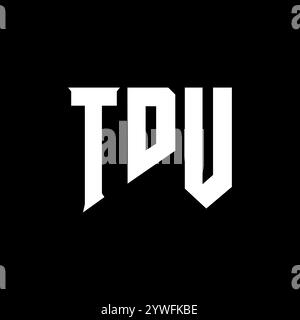 TDU letter logo design for technology company. TDU logo design black ...