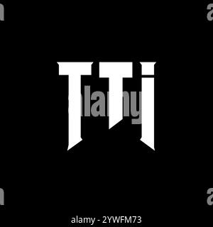 TTI letter logo design for technology company. TTI logo design black ...