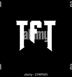 TFT letter logo design for technology company. TFT logo design black ...