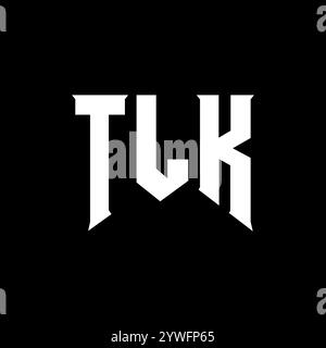 TLK letter logo design for technology company. TLK logo design black ...