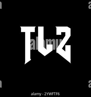 TLZ letter logo design for technology company. TLZ logo design black ...