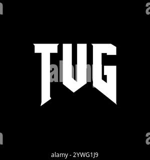 TUG letter logo design for technology company. TUG logo design black ...