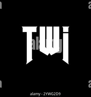 TWI letter logo design for technology company. TWI logo design black ...