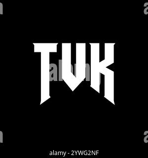TVK letter logo design for technology company. TVK logo design black ...