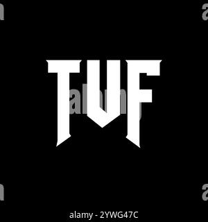 TUF letter logo design for technology company. TUF logo design black ...