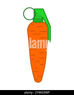 Carrot grenade. Vegetable explosion. Carrot juice explosive. Juice ...