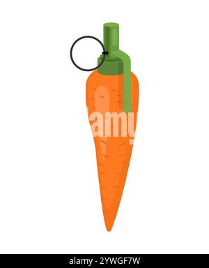 Carrot grenade. Vegetable explosion. Carrot juice explosive. Juice ...