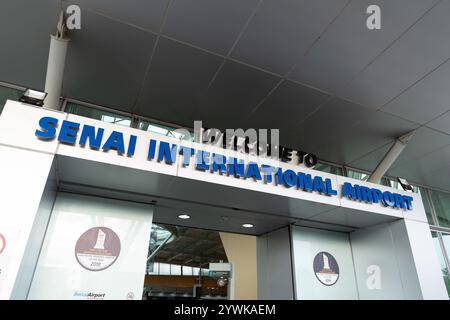 SENAI, MALAYSIA - NOVEMBER 27, 2023: entrance to Senai International ...