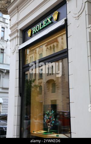 Rolex, fashion store in Parizska street Prague, Old Town, Czech ...