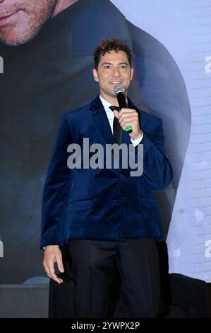 MEXICO CITY, MEXICO - DECEMBER 3: Spanish singer Raphael speaks during ...