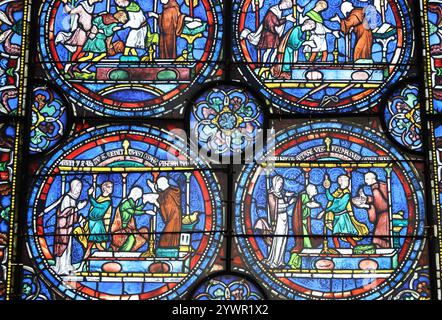 Stunning Miracle Windows depicting healing miracles attributed to St ...