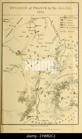 Plan of the Battle of Waterloo, 1815 Stock Photo - Alamy