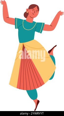 indian classical dancer kathak Stock Vector Image & Art - Alamy