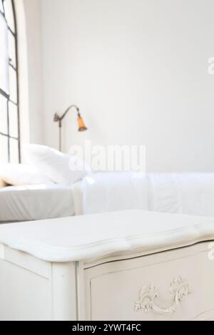 Bedroom with big window backgrounds for compositing Stock Photo - Alamy
