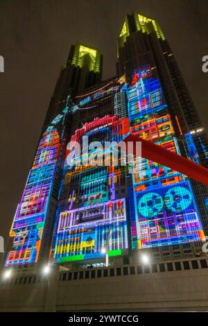 WORLD LARGEST PROJECTION MAPPING SHOW IN SHINJUKU TOKYO Stock Photo - Alamy