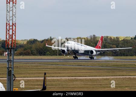 Turkish Cargo Boeing 777 in white with red livery London Stansted Stock ...