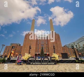 GLIDE ice skating rink at Battersea Power Station Christmas 2022, in SW ...