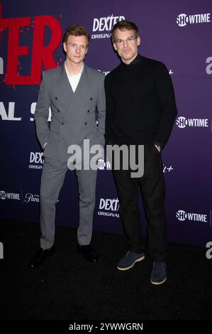 Patrick Gibson und Michael C. Hall bei der Premiere der Showtime ...