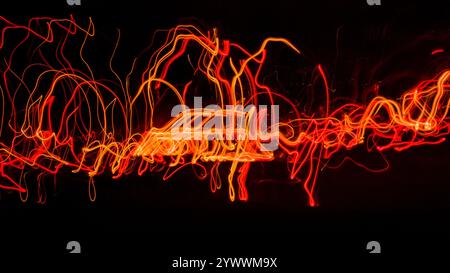 Abstract lines of fire forming various shapes Stock Photo - Alamy