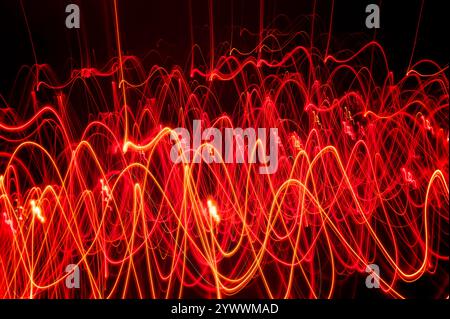 Abstract lines of fire forming various shapes Stock Photo - Alamy