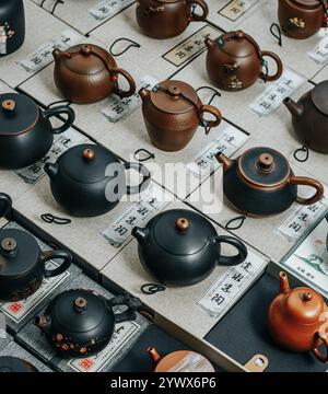 A Beautiful Display of Traditional Teapots in a Stunning and Artistic ...