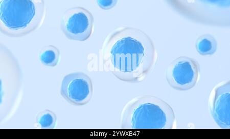 human cells or stem cells - 3D Illustration Stock Photo - Alamy