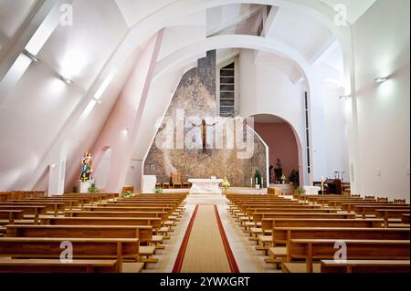 Spacious Interior of a Modern Church Featuring Contemporary ...
