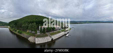 Aerial view of the Ruzina reservoir in Slovakia Stock Photo - Alamy