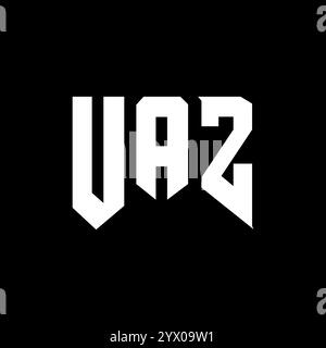 UAZ letter logo design for technology company. UAZ logo design black ...