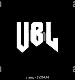 UBL letter logo design for technology company. UBL logo design black ...