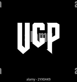 UCP letter logo design for technology company. UCP logo design black ...