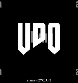 UDO letter logo design for technology company. UDO logo design black ...
