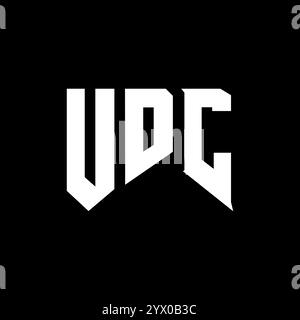 UDC letter logo design for technology company. UDC logo design black ...