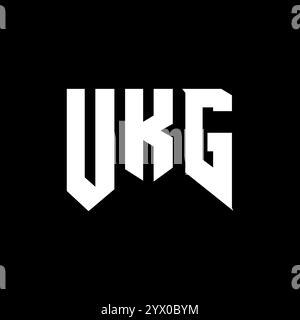 UKG letter logo design for technology company. UKG logo design black ...