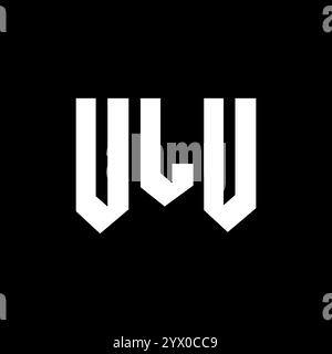 ULU letter logo design for technology company. ULU logo design black ...