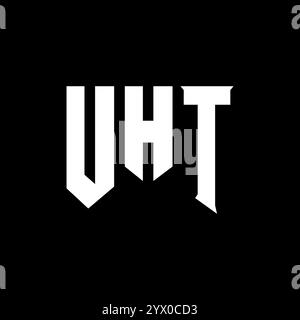 UHT letter logo design for technology company. UHT logo design black ...