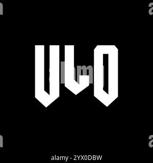 ULO letter logo design for technology company. ULO logo design black ...
