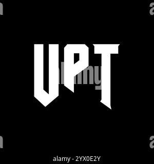 UPT letter logo design for technology company. UPT logo design black ...