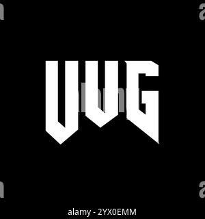 UUG letter logo design for technology company. UUG logo design black ...