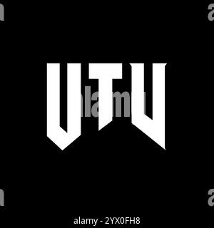 UTV letter logo design for technology company. UTV logo design black ...