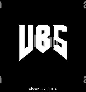 VBS letter logo design for technology company. VBS logo design black ...