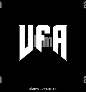 VFA letter logo design for technology company. VFA logo design black ...