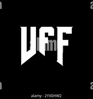 VFF letter logo design for technology company. VFF logo design black ...