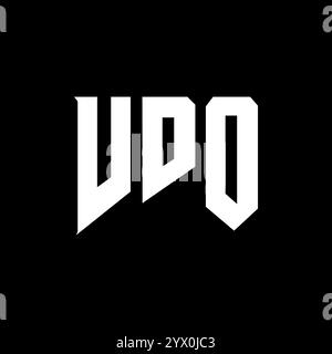 VDO letter logo design for technology company. VDO logo design black ...