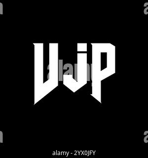 VJP letter logo design for technology company. VJP logo design black ...