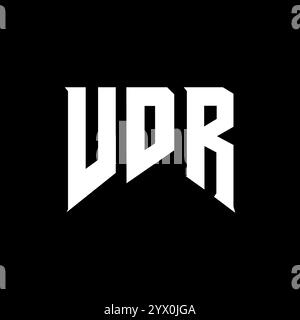 VDR letter logo design for technology company. VDR logo design black ...