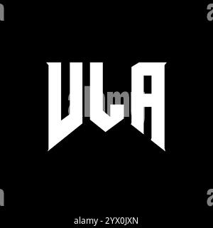 VLA letter logo design for technology company. VLA logo design black ...