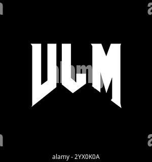 VLM letter logo design for technology company. VLM logo design black ...